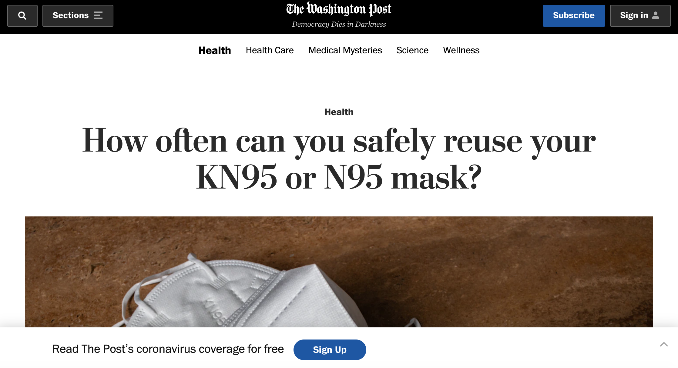  How Often Can You Safely Reuse Your KN95 Or N95 Mask Washington